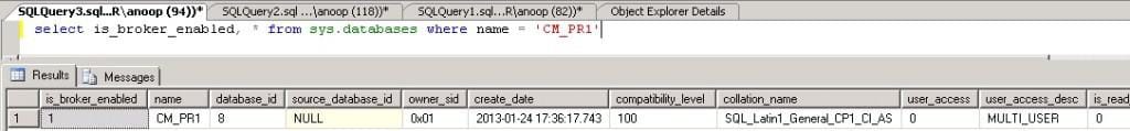 Sccm Sql Service Broker Configmgrrcmqueue Is Getting Disabled Configuration Manager Configmgr