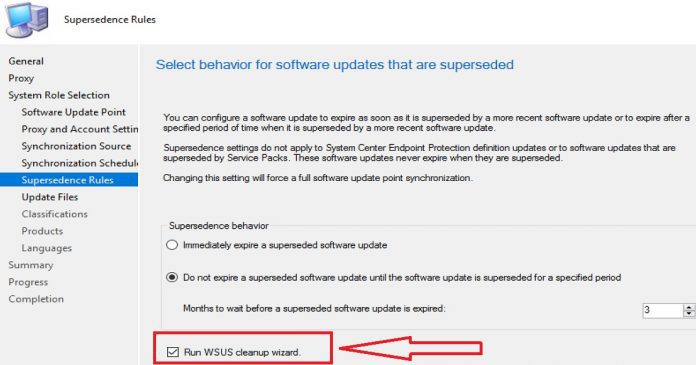 How To Setup WSUS Cleanup Task From SCCM Console Configuration Manager ... How To Setup WSUS Cleanup Task From SCCM Console Configuration Manager ...