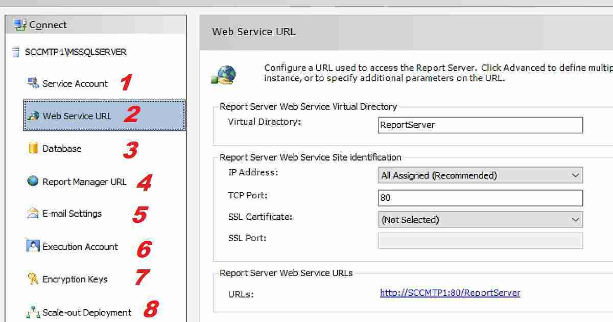 Reporting Services Configuration Manager Reporting Services Configuration Manager