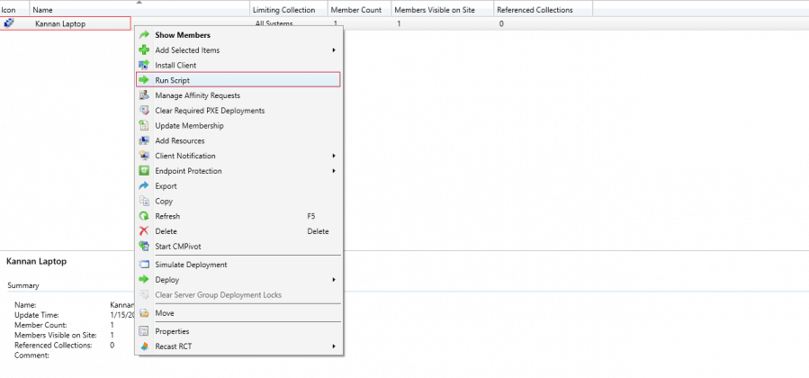 SCCM Run Script Step By Step Guide - Online SCCM Clients SCCM Run Script Step By Step Guide - Online SCCM Clients