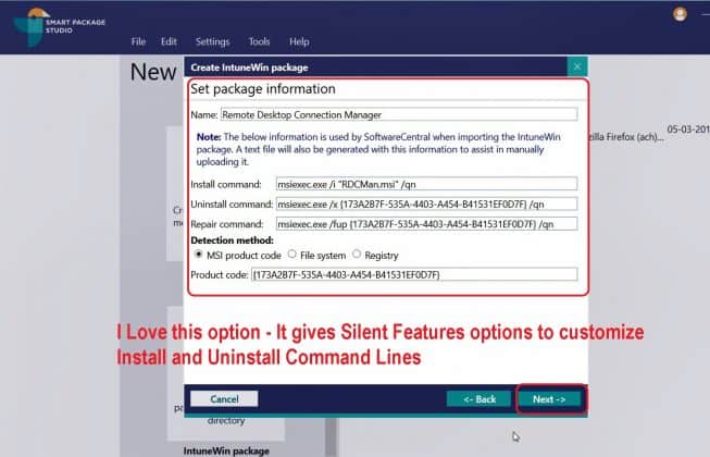 Intune Application Model IntuneWin Packages Creation GUI Intune Application Model IntuneWin Packages Creation GUI