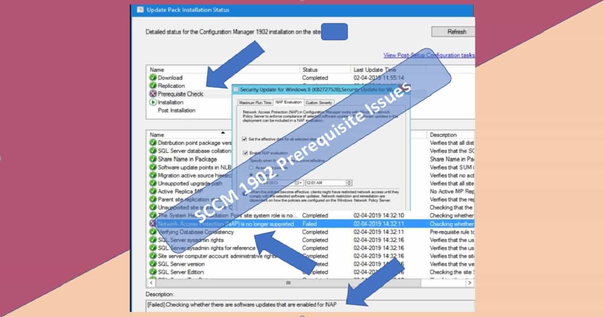 SCCM 1902 Prerequisite Check Failed NAP Tombstoned Entry 1 SCCM 1902 Prerequisite Check Failed NAP Tombstoned Entry 1