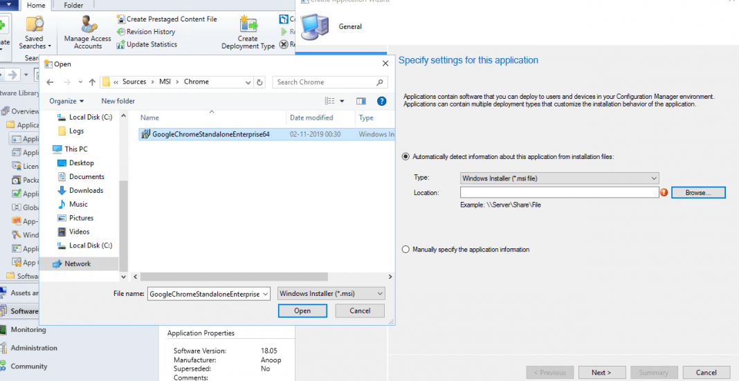 Deploy Google Chrome Update With SCCM Step By Step #1