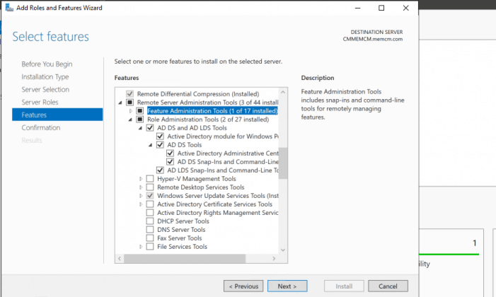 Install Active Directory Users Computers For Sccm
