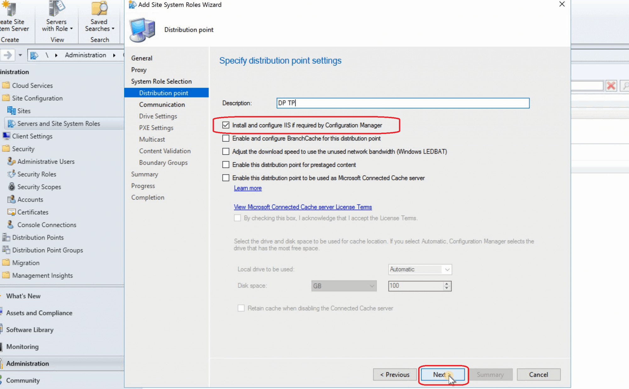 Install A New Configuration Manager Distribution Point
