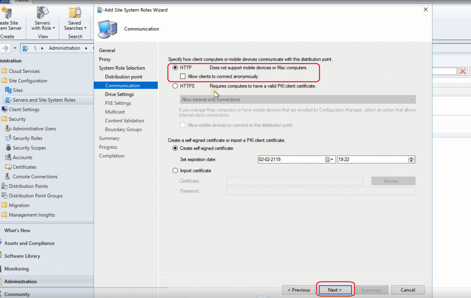 Install A New Configuration Manager Distribution Point