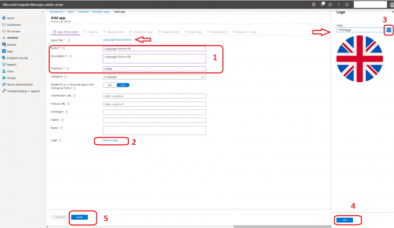 How To Deploy Windows App Win32 Using Intune Language Pack Htmd Blog