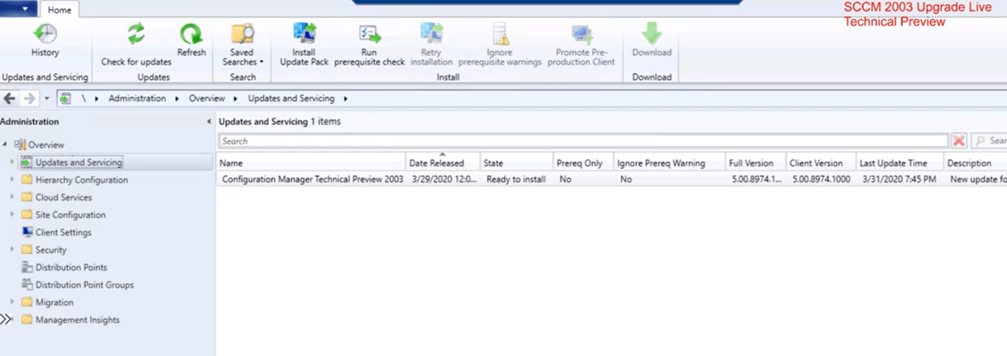 ConfigMgr 2003 Technical Preview Version Walkthrough | SCCM HTMD Blog
