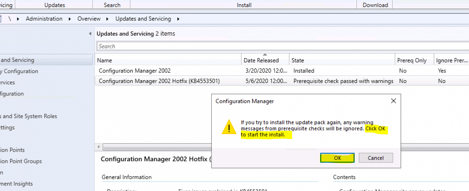 Learn How To Retry ConfigMgr Hotfix Installation | SCCM HTMD Blog