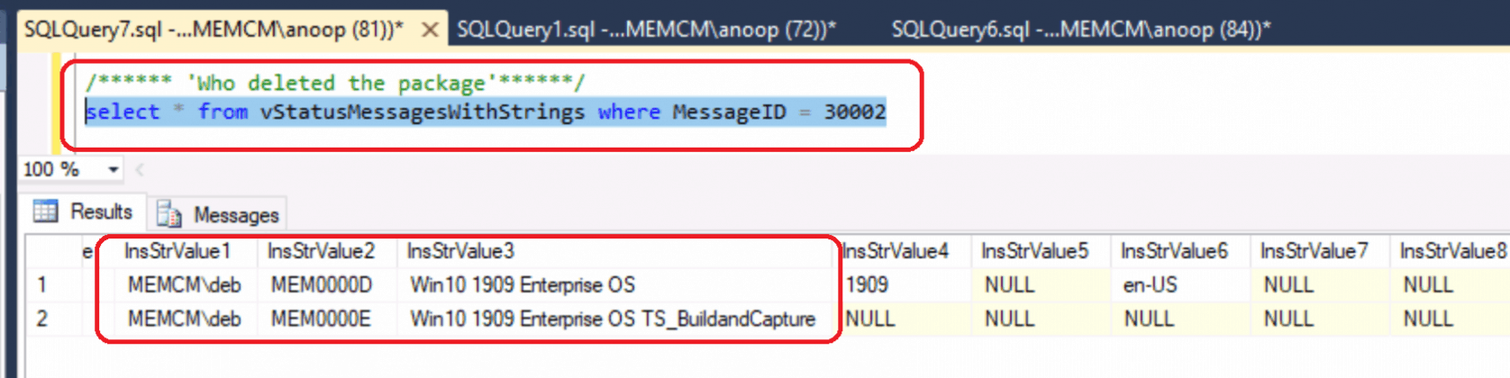 Who Deleted Configmgr Task Sequence Modified Created Sccm Htmd Blog