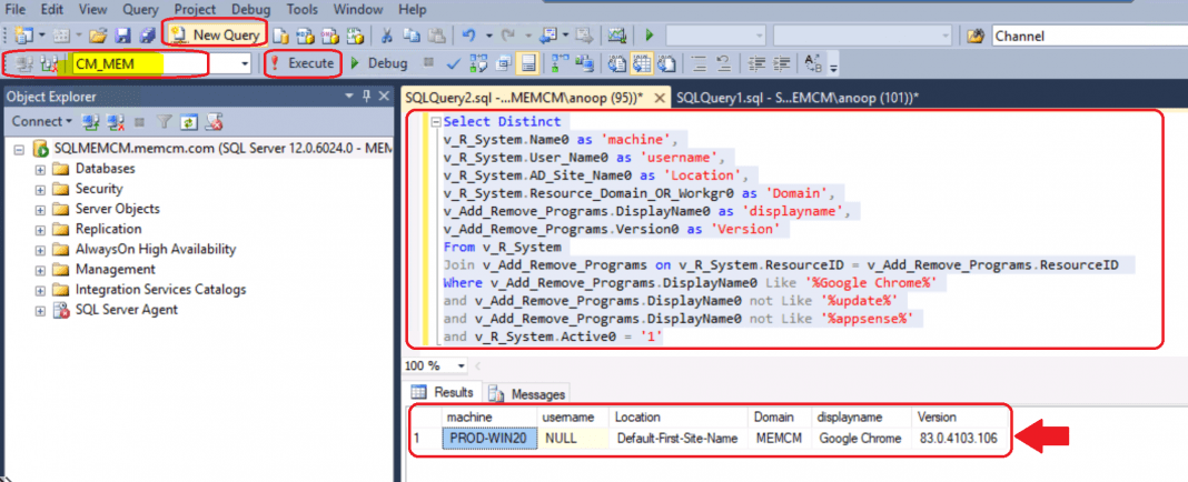Configmgr Custom Report For Chrome Browser Sccm Sql Query Htmd Blog