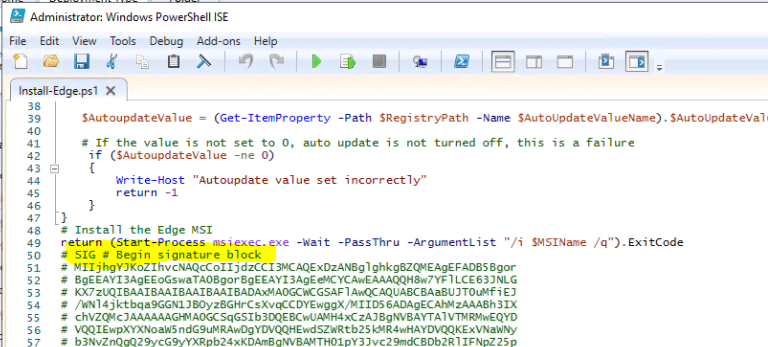 Configmgr Edge Chromium Unmatched Exit Code 1 Execution Failed Sccm Htmd Blog