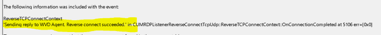 Understanding Tcp Reverse Connect Flow For Avd Using Event Logs Htmd Blog