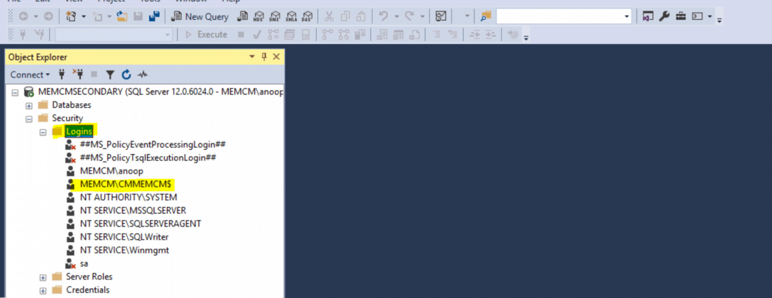 Add SCCM Server Computer Account To SQL Login Sys Admin Access HTMD Blog