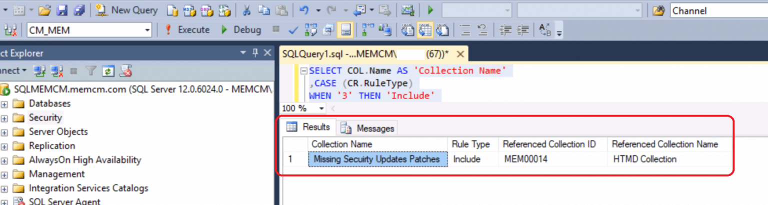 SCCM Report Include Membership Collection Rule | ConfigMgr Query HTMD Blog