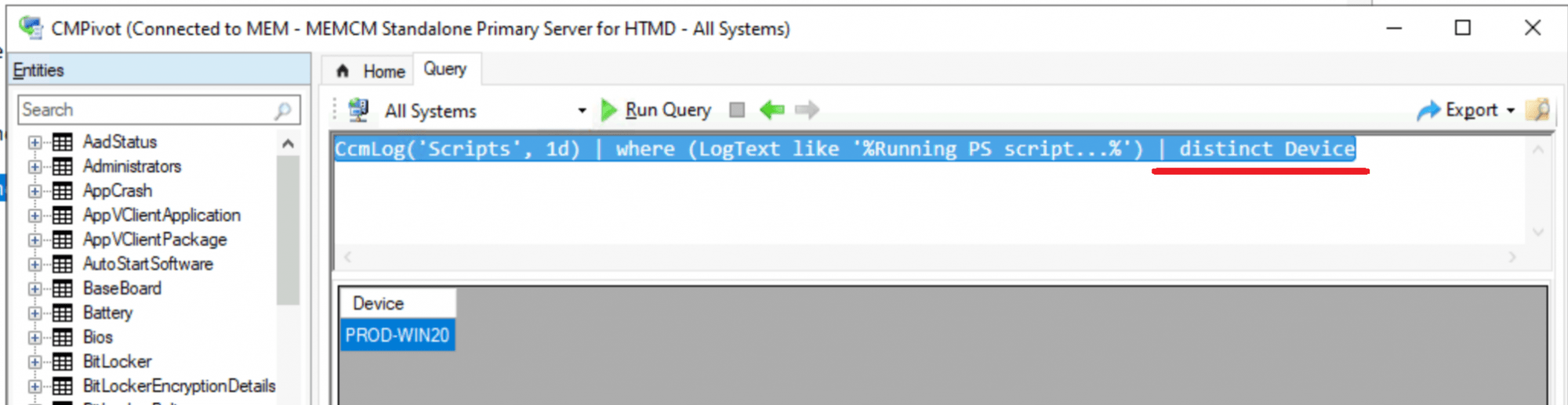 Analyze SCCM Client Logs Using CMPivot | ConfigMgr HTMD Blog