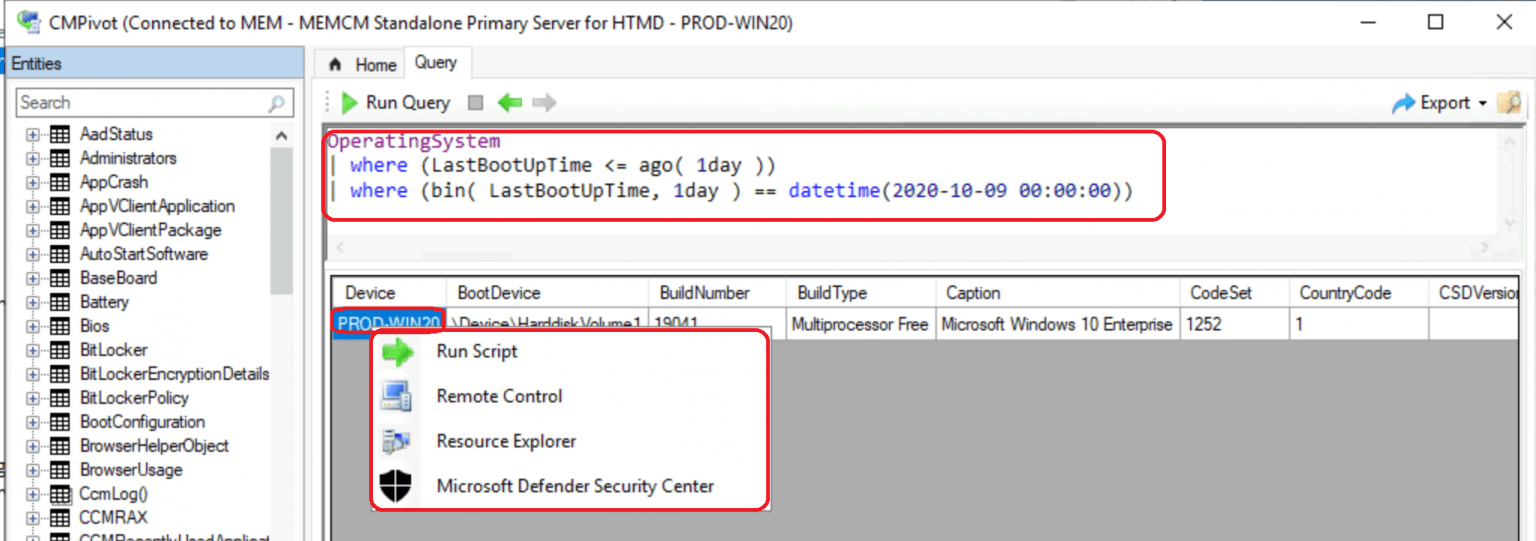 Configmgr Cmpivot Improvements Sccm 2006 Additional Features Htmd Blog