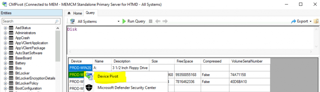 Configmgr Cmpivot Improvements Sccm 2006 Additional Features Htmd Blog