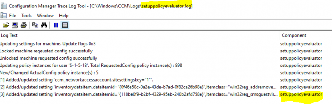 SCCM Log Files Updated List Client And Server