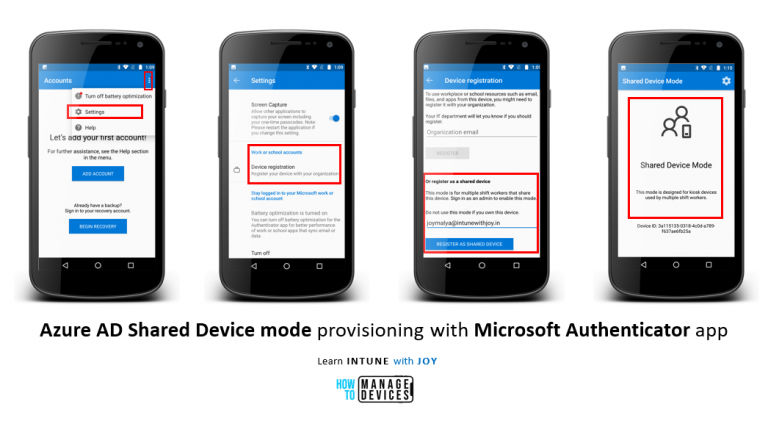 New Feature! Android Enterprise Dedicated Device In Azure AD Shared ...