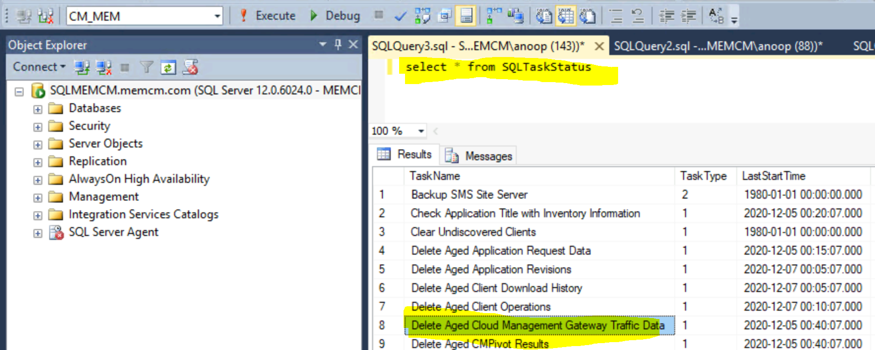 ConfigMgr Delete Aged Cloud Management Gateway Traffic Data Task | SCCM ...