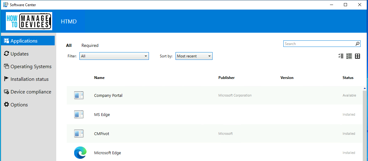 SCCM Software Center Vs ConfigMgr Client Applet | Differences ...