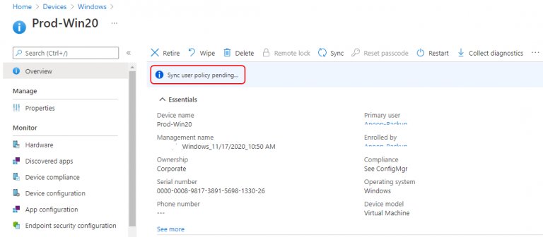 How To Remotely Run Device Actions With Intune | Endpoint Manager HTMD Blog