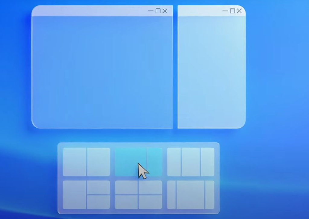 Windows 11 Snap Layouts New Feature | Six Layouts To Arrange ... Windows 11 Snap Layouts New Feature | Six Layouts To Arrange ...