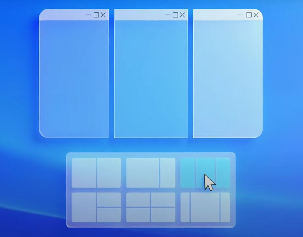 Windows 11 Snap Layouts New Feature | Six Layouts To Arrange ... Windows 11 Snap Layouts New Feature | Six Layouts To Arrange ...