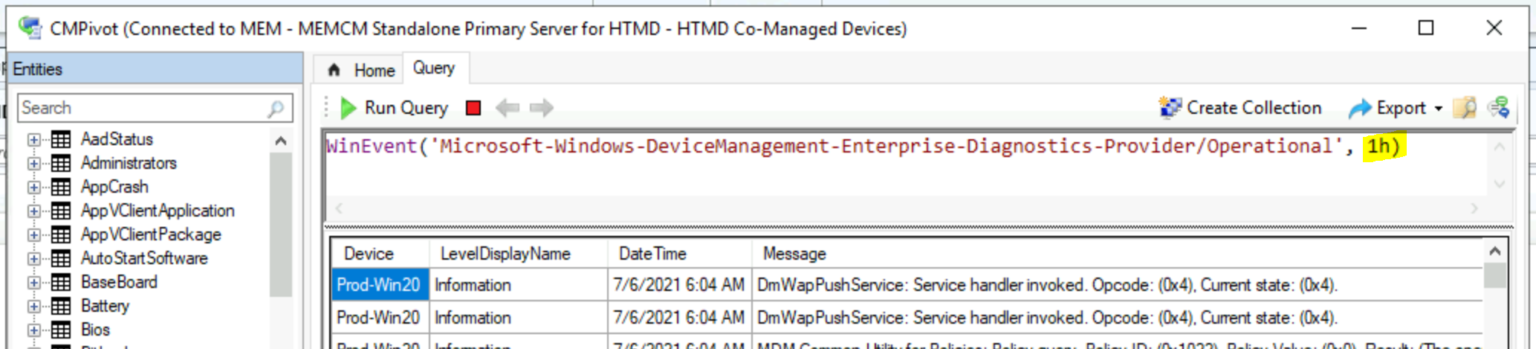 How To Collect Intune Error Details Using SCCM CMPivot Best Option HTMD ...