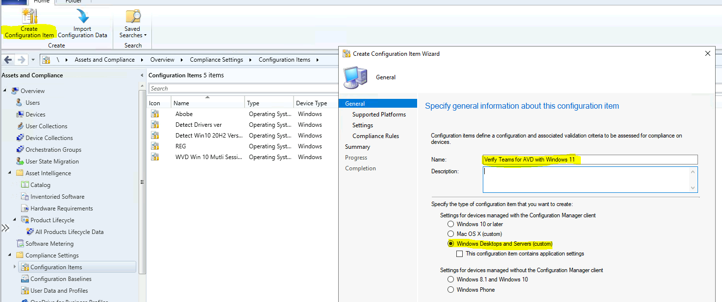 Verify Teams For AVD Using SCCM Configuration Item With Windows 11 ...