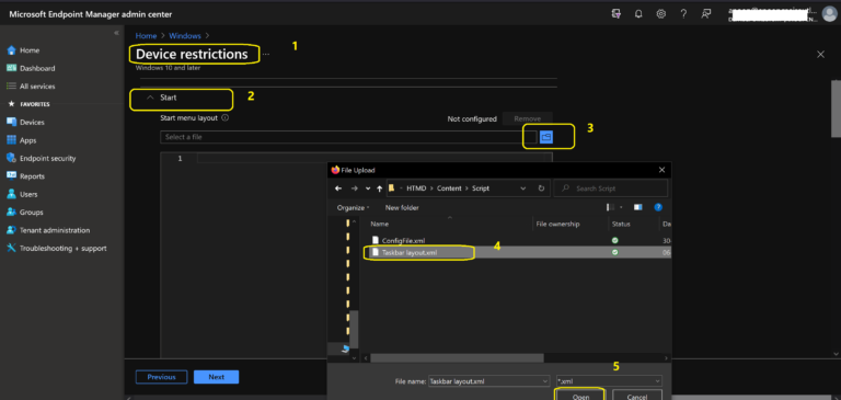 Deploy Start Menu Taskbar Custom Layout Settings Using Intune HTMD Blog