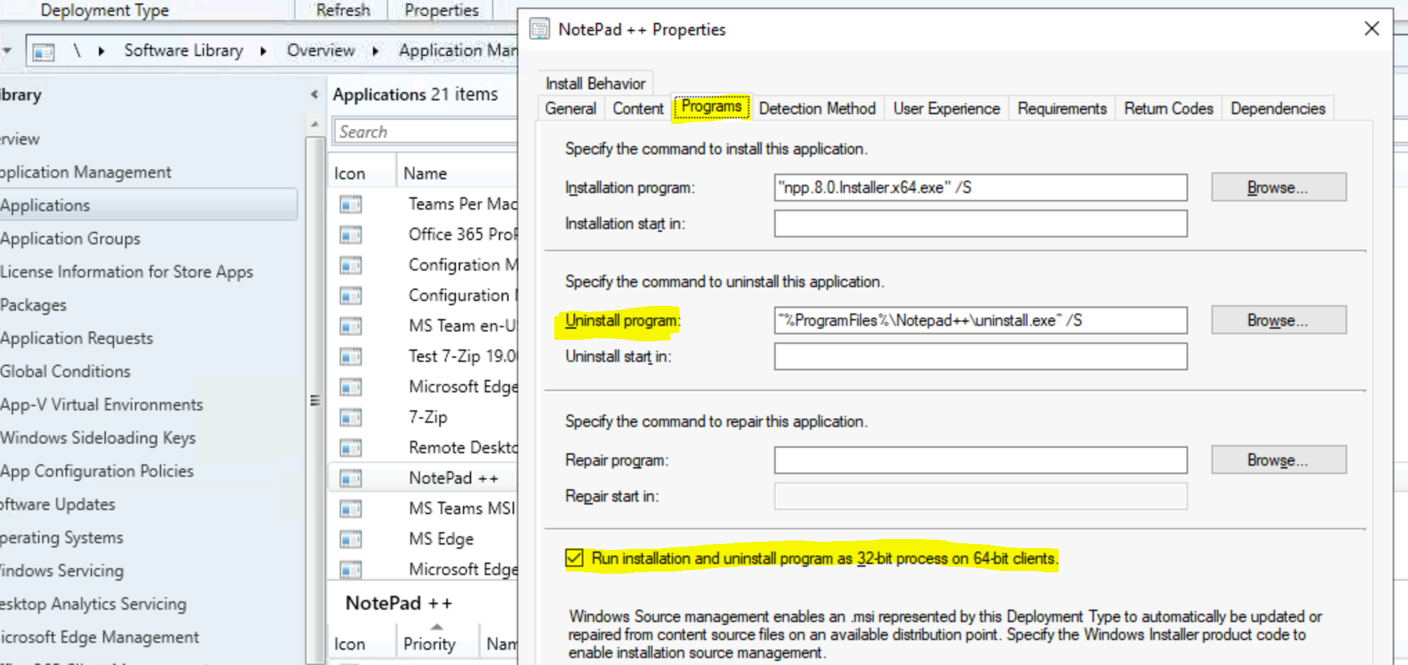 Implicit Uninstall Of An Application Using SCCM Remove Device From ...