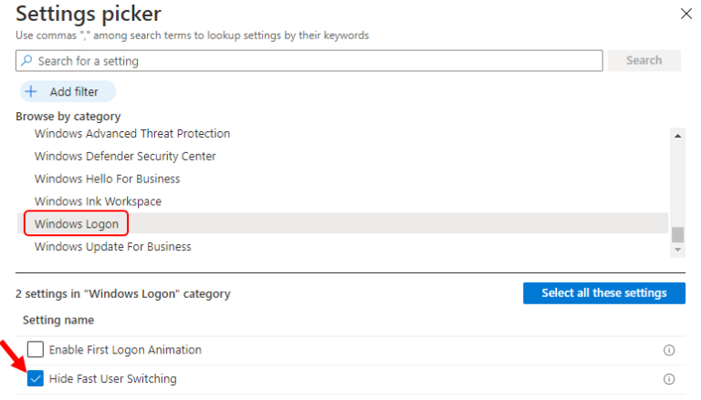 Quickly Disable Fast User Switching Using Intune HTMD Blog