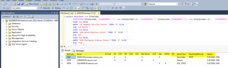 Sccm Server Details With Roles Sql Custom Report For Dp Mp Sup Htmd Blog 3417