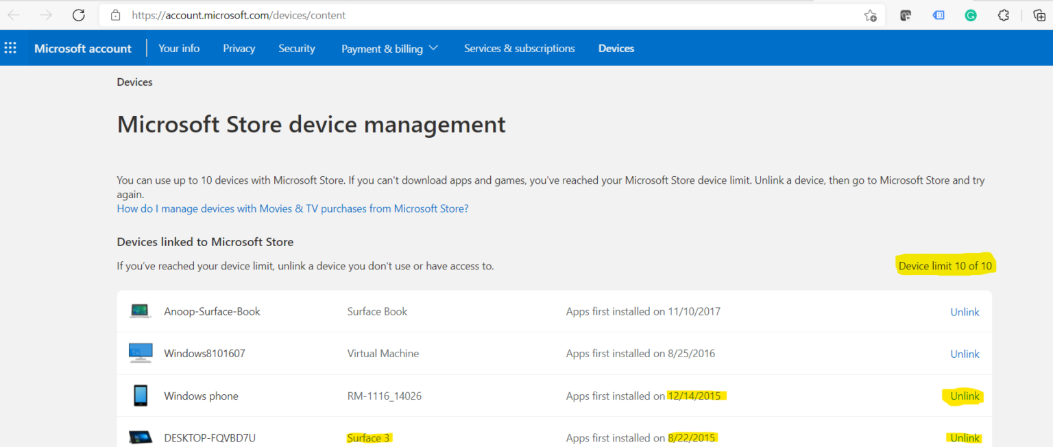 Fix Device Limit For Microsoft Store Issue On Windows 11 Install Your App Remove A Device Htmd Blog