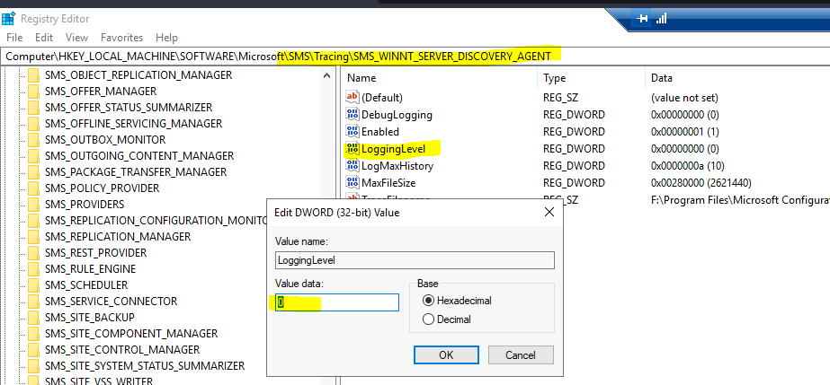 ConfigMgr Client Enable Verbose Logging Debug Logging | SCCM ... ConfigMgr Client Enable Verbose Logging Debug Logging | SCCM ...