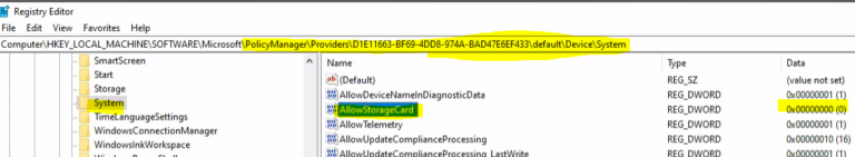 Disable Removable Storage Write Access Using Intune Htmd Blog