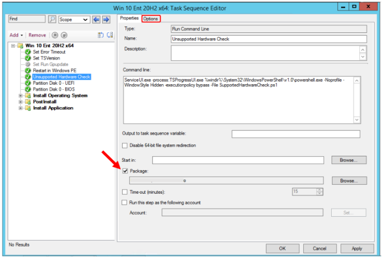 Display Message In SCCM Task Sequence Unsupported Hardware Model HTMD Blog