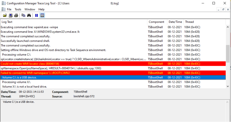Fix Sccm Task Sequence Reboot Loop Winpe Could Not Create Wmi Locator Class 80040154 Htmd Blog