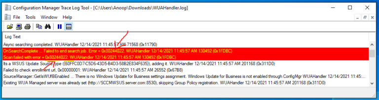 Fix Scan Failed With Error 0x80244022 Service Is Temporarily Overloaded Issue Sccm Htmd Blog