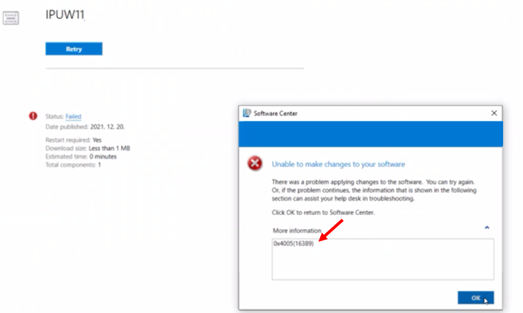 Fix Windows Upgrade Failed Error Code 0x400516389 Htmd Blog