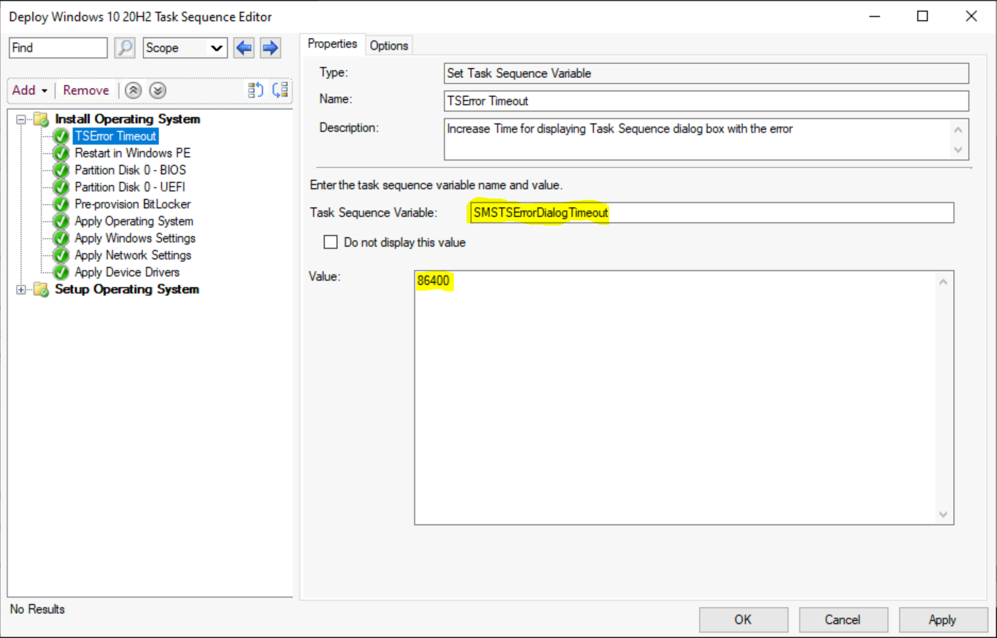 Easy Steps To Extend Task Sequence Error Prompt Duration HTMD Blog