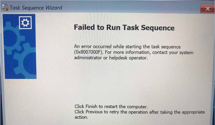 Fix SCCM Task Sequence Error 0x8007000F HTMD Blog Fix SCCM Task Sequence Error 0x8007000F HTMD Blog