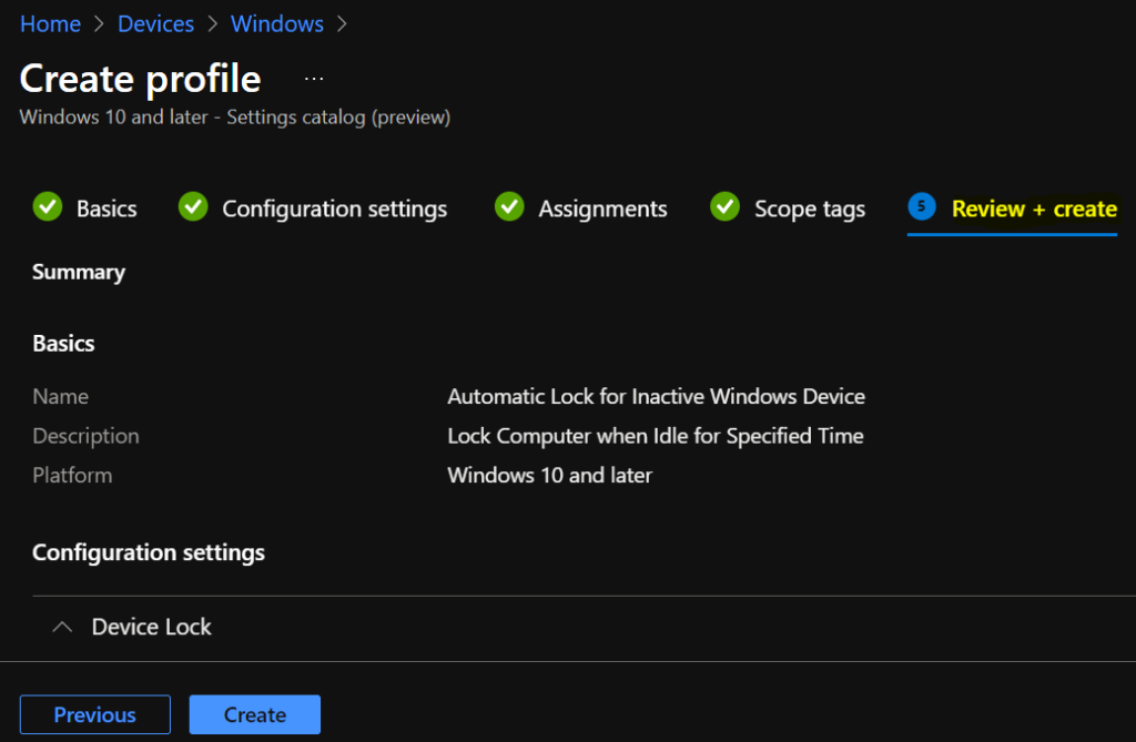 Easily Configure Automatic Lock Screen For Inactive Device Using Intune ... Easily Configure Automatic Lock Screen For Inactive Device Using Intune ...
