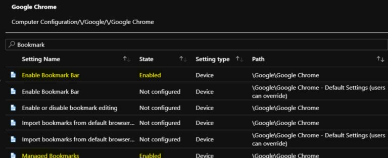 Configure Google Chrome Bookmarks Using Intune HTMD Blog Configure Google Chrome Bookmarks Using Intune HTMD Blog