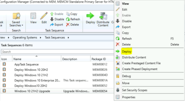 Upgrade Windows 10 21h2 Using Sccm Task Sequence Best Guide Htmd Blog