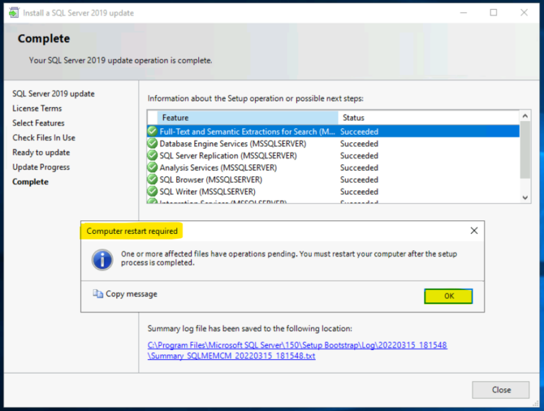 How To Upgrade SCCM SQL Server To 2019 | Primary Site Database HTMD Blog