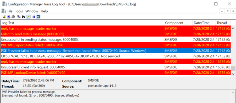 Fix Sccm Pxe Error 0x80070490 Pxe Boot Failed Htmd Blog