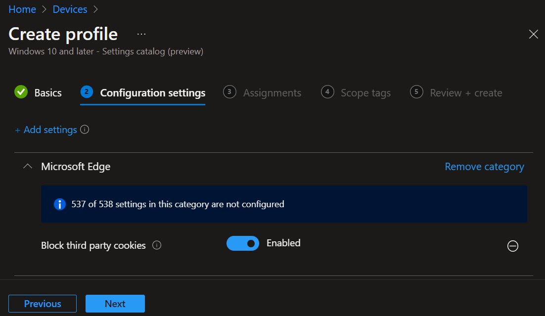 Block Cookies In Microsoft Edge Using Intune HTMD Blog